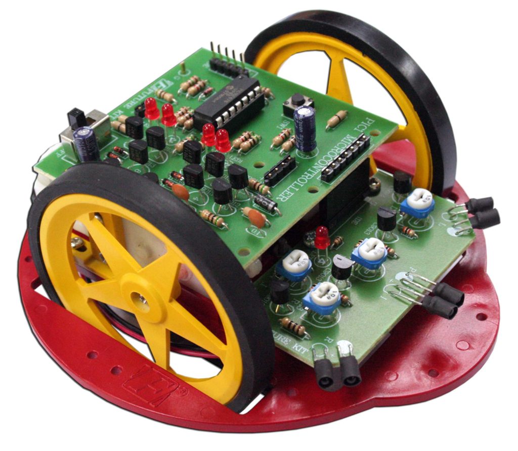 FK1111 ROBOT KIT – OBSTACLE-AVOIDING (“OARBOT”) – WITH PIC MCU - KITSTOP