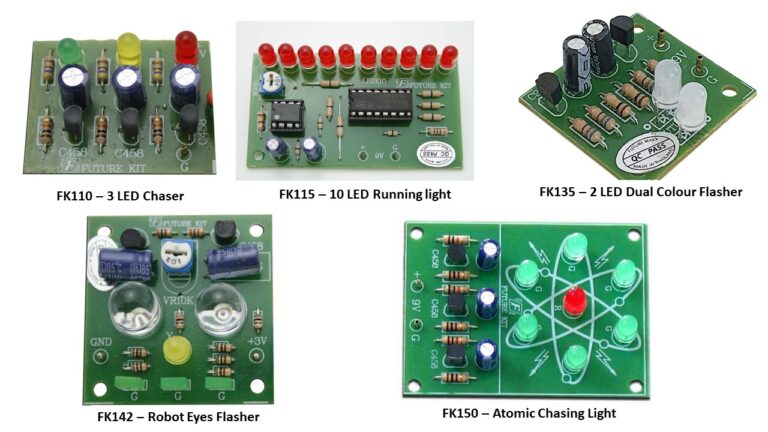 5 Pack Flasher and Chaser LED kits - KITSTOP